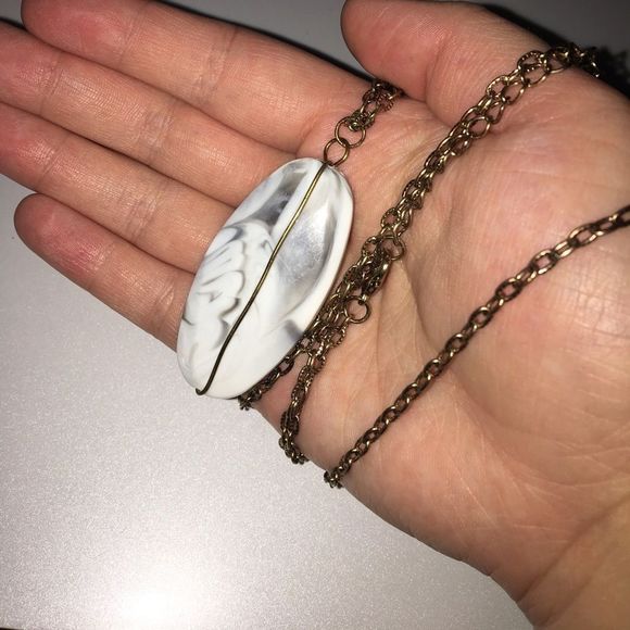 Jewelry | Newgemstone White Gray Gold Chain Long Necklace | Poshmark